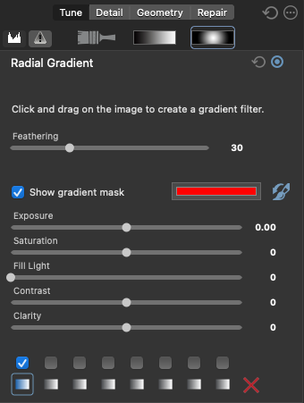 Using the Radial Gradient Tool