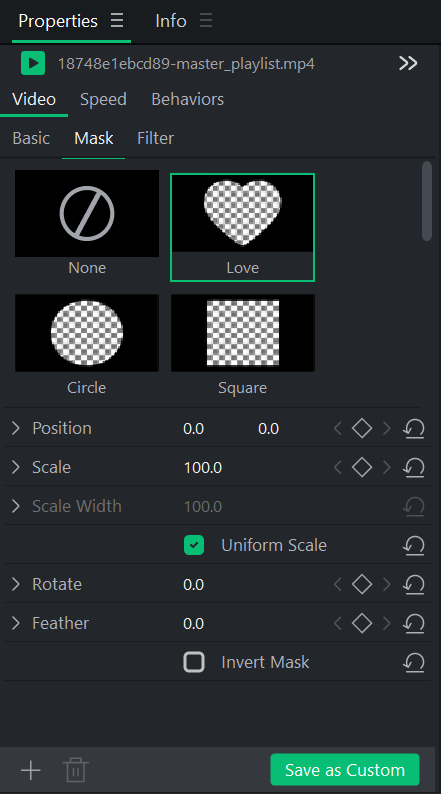 Adding Masks to Media